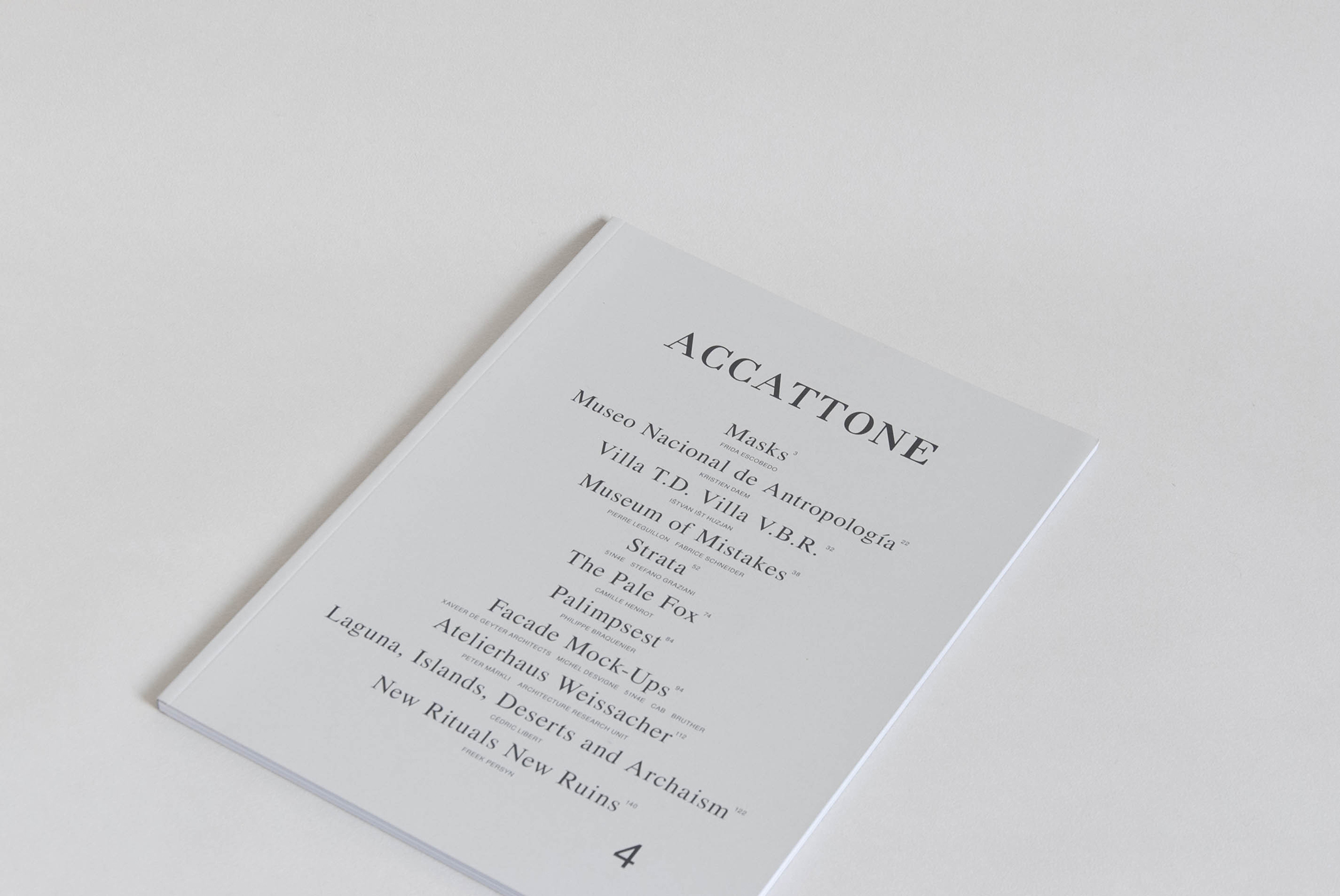 ACCATTONE — ISSUE 4